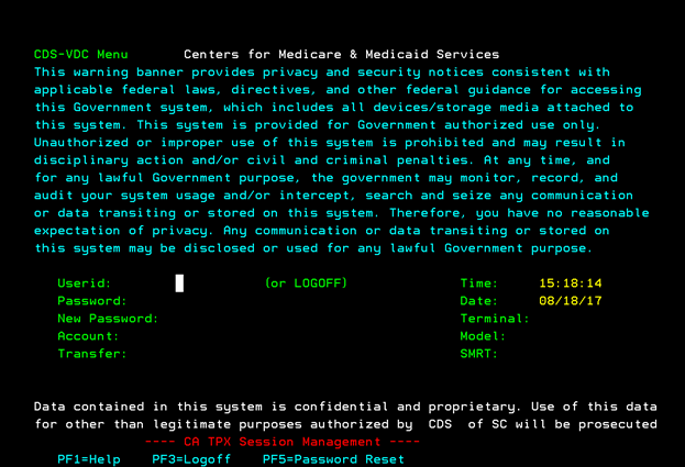 Companion Data Services (CDS) Provider Password Reset Instructions