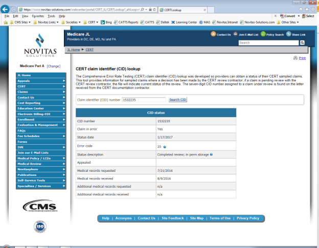 Tutorial: CERT Identification (CID) Online Tool