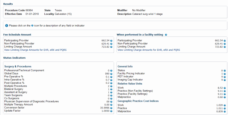 JH Physician's Fee Schedule Tool Instructions