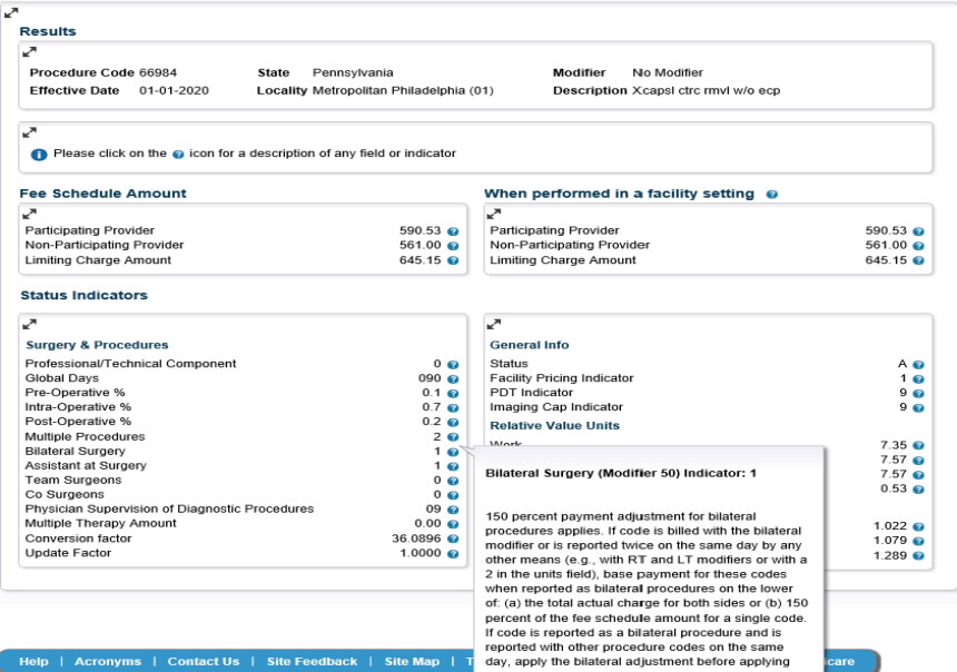 JL Physician's Fee Schedule Tool Instructions