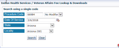 IHSVA Physician's Fee Schedule Search and Downloads Instructions