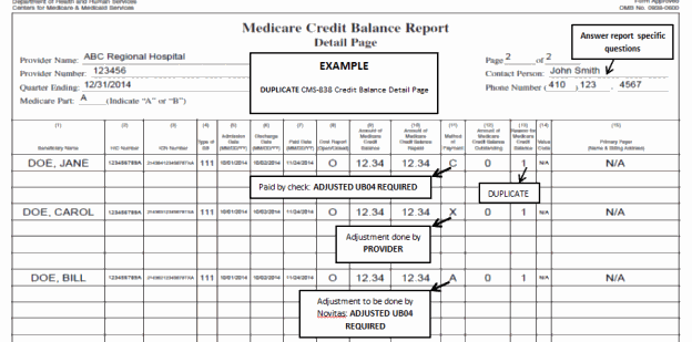 Tutorial: How to Complete Form CMS-838 - Credit Balance Reports