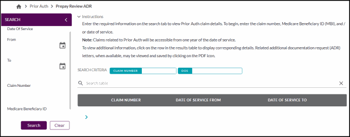 Novitasphere User Guide Section 9 - Prior auth