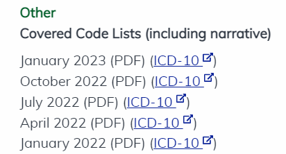 FastTrack to Medicare Coverage Policies - View NCDs