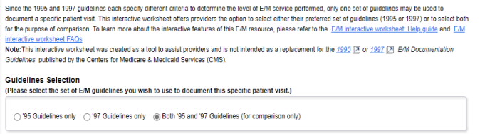 Evaluation & management (E/M) Help Guide