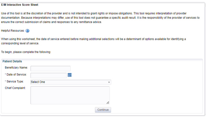 Evaluation & management (E/M) Help Guide