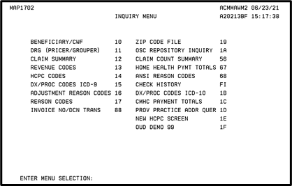 FISS Chapter 2 Beneficiary CWF