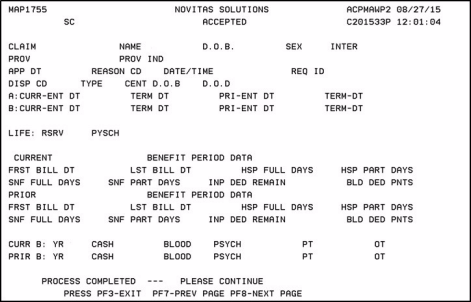 FISS Chapter 2 Beneficiary CWF