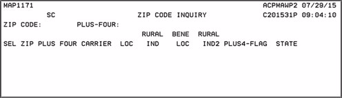FISS Chapter 4 Inquiry menu
