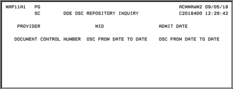 FISS Chapter 4 Inquiry menu