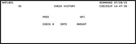 FISS Chapter 4 Inquiry menu