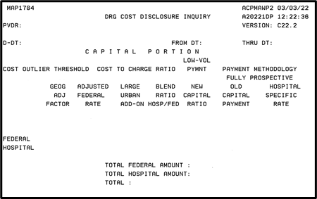 FISS Chapter 4 Inquiry menu
