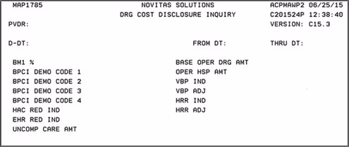FISS Chapter 4 Inquiry menu
