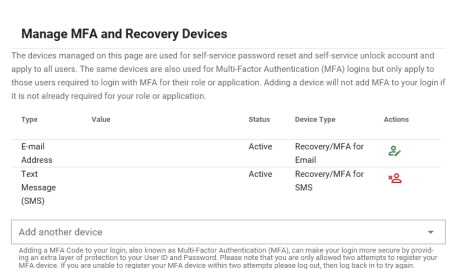 Remove a registered multi-factor authentication (MFA) device