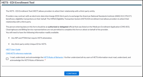 EDI (Electronic Billing) HEET help guide